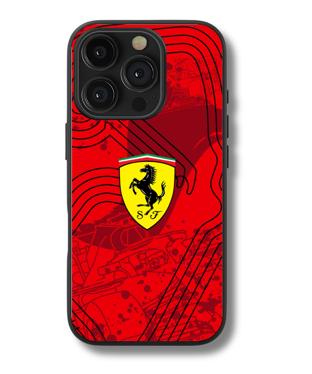 Scuderia Red – Ferrari Glass Case
