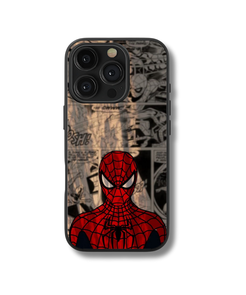 Retro Spider-Man Glass Case